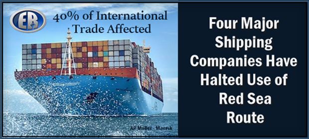 Four Major Shipping Firms Halt Red Sea Route After Yemen Military ...