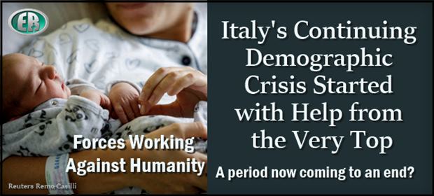 The Italian birth rate decline, secularization and the disastrous ...