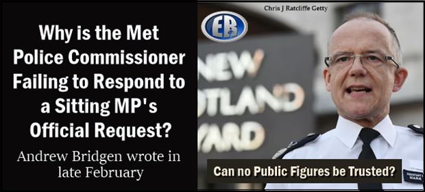 Met Police Chief Fails to Respond to Official Request for Meeting from ...