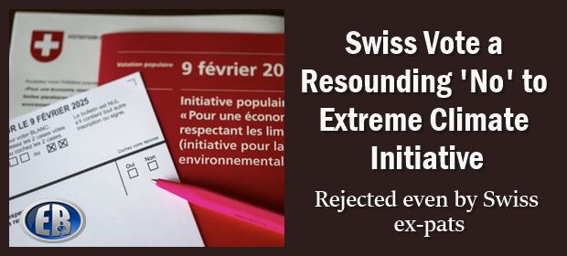 Swiss voters reject Green, economy-destroying initiative - Europe Reloaded